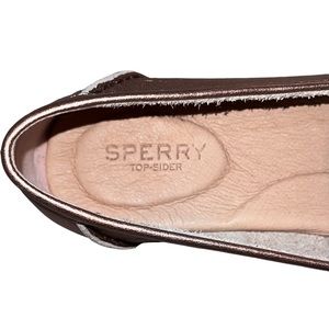 Sperry | Shoes | Sperry Topsider Rose Gold Seaport Leather Penny Loafer ...